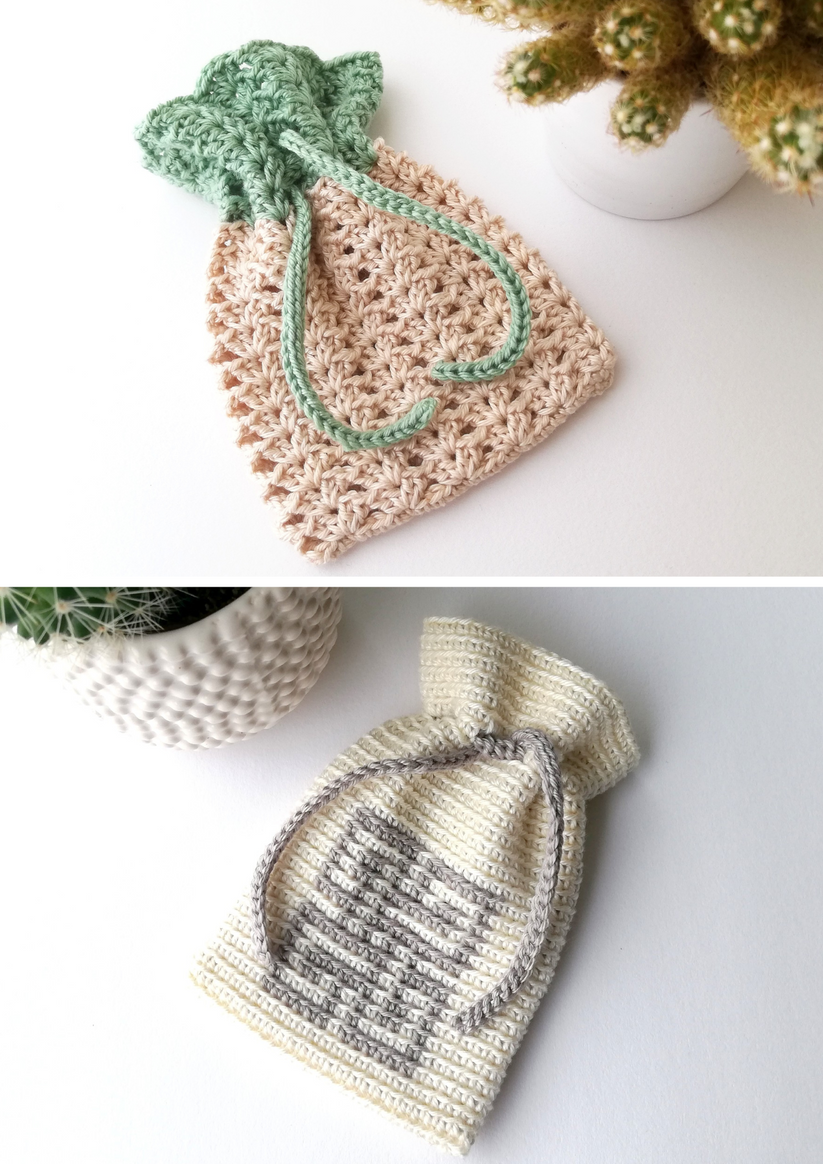 Pattern Bundle 10 Beautiful Crochet Drawstring Bags Nordic Hook